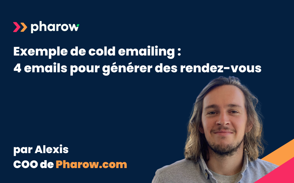 Exemple de cold emailing : séquence en 4 emails de prospection pour générer des rendez-vous